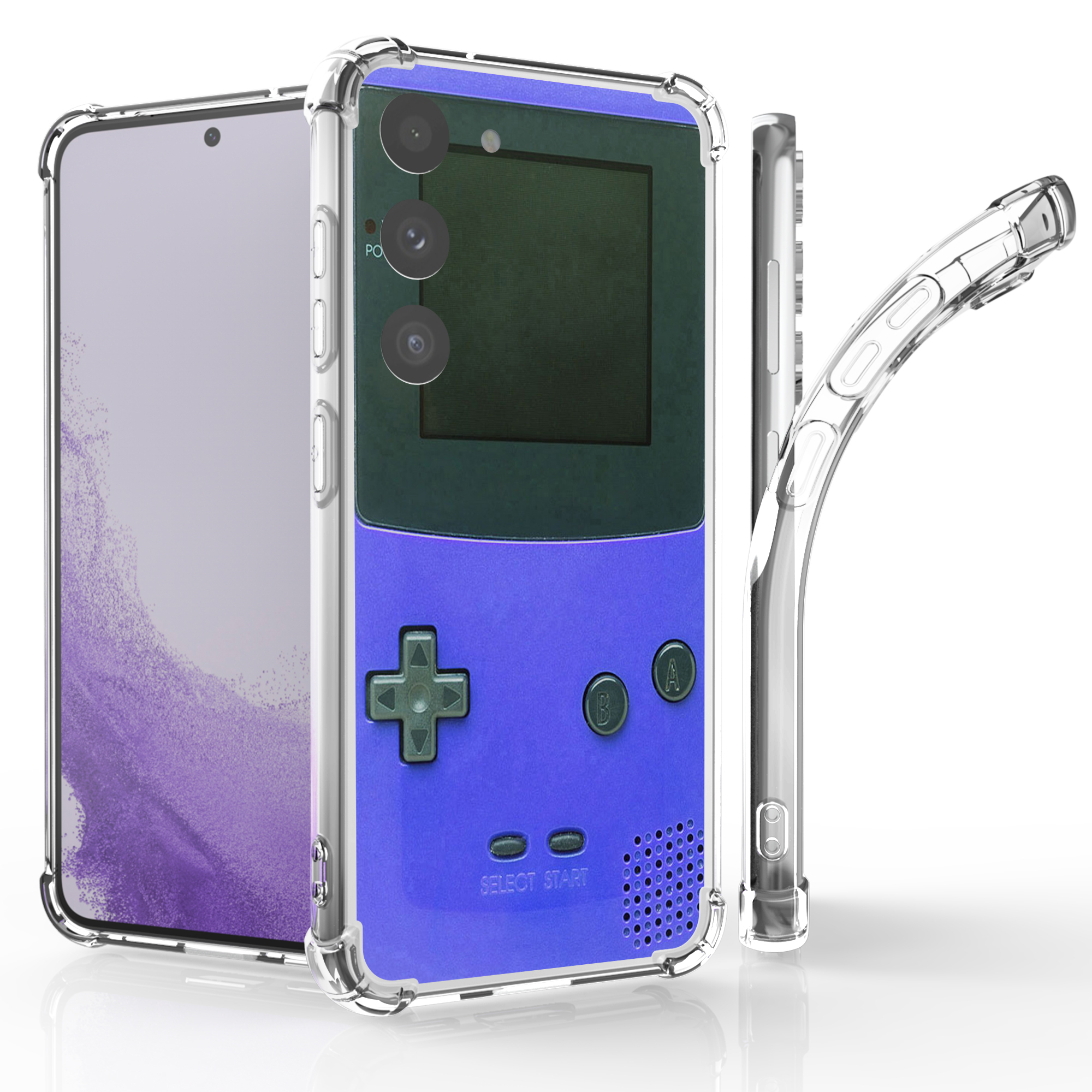 For Samsung S23 Clear Slim Case Shockproof Case Game Boy Control | eBay